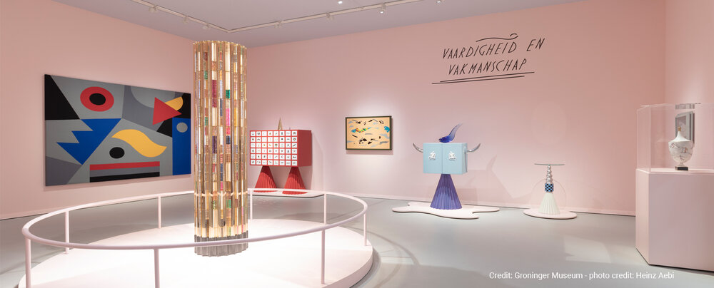 Detalle de la obra de Alessandro Mendini presentada en el Museo Groninger